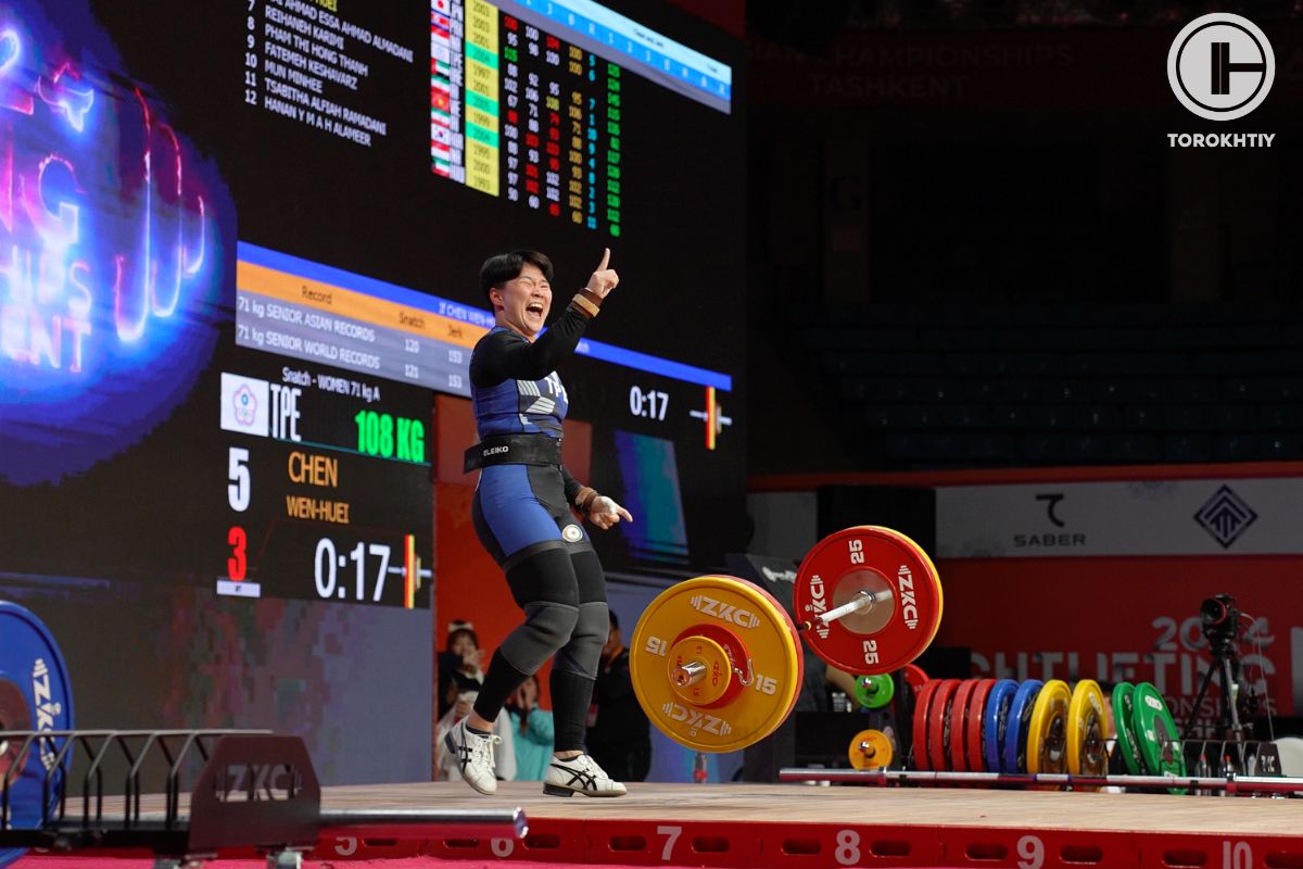 Chen Wen-Huei Won Silver Medal At Women's 71 Kg At 2024 IWF Asian ...
