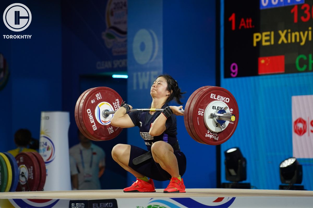 Xinyi Pei Won Bronze In The Clean And Jerk In The Women’s 59 Kg ...